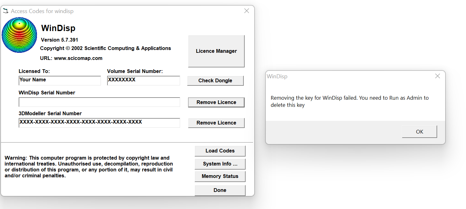 4. If you get this message, exit WinDisp , right-click on the WinDisp ...
