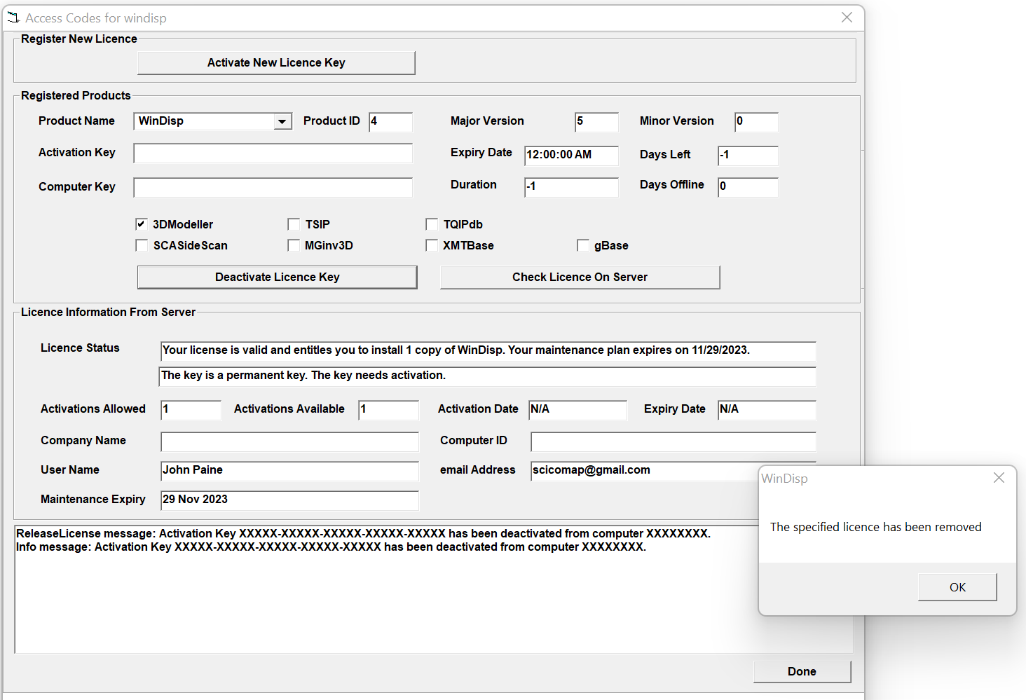 12. If deactivation succeeds,you can then load the licence key on a ...